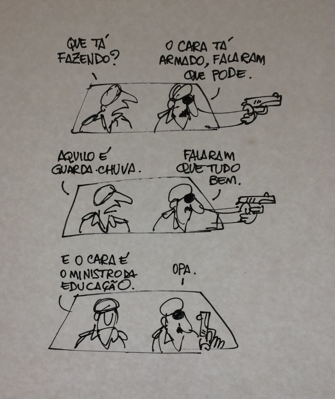 Charge: O Brasil de Bolsonaro