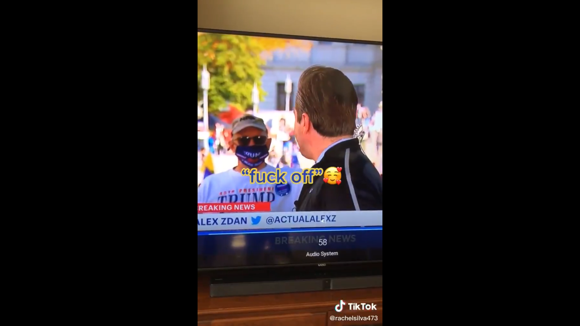 VÍDEO: Repórter americano manda apoiador de Trump "se f***r" ao vivo