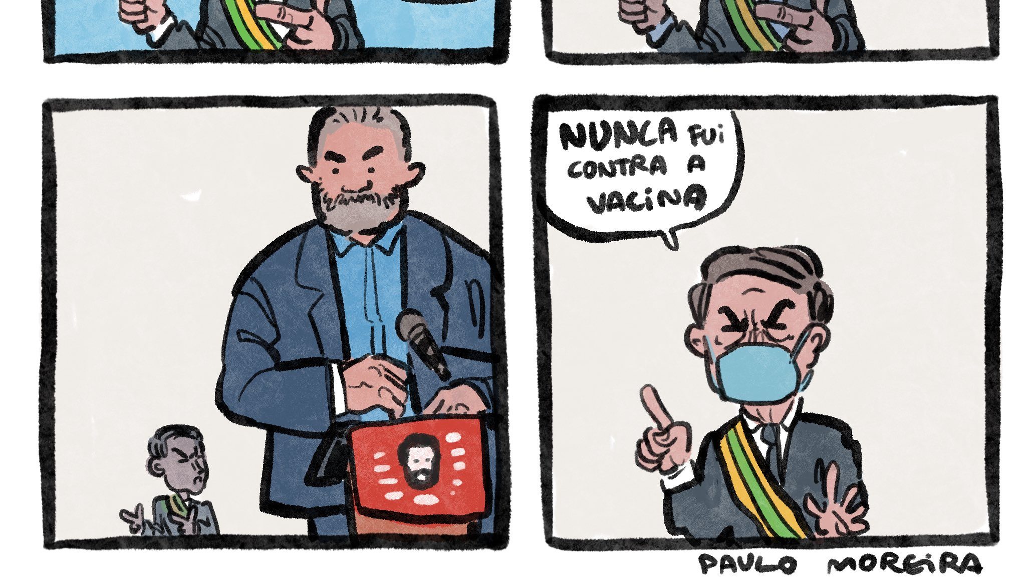 Charge: O efeito Lula. Por Paulo Moreira