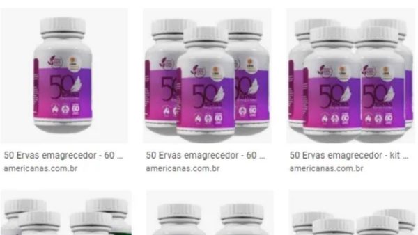 Produtos no estilo "50 ervas" são vendidos por Americanas e Mercado Livre