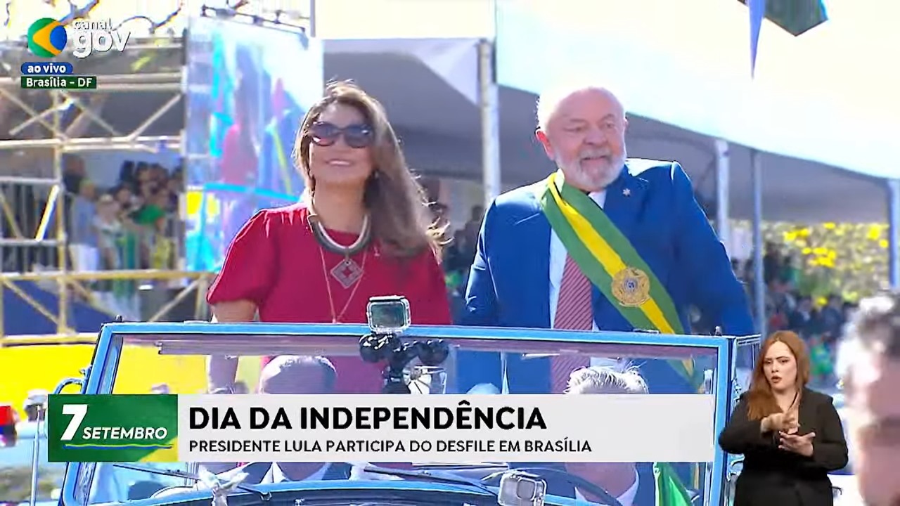 AO VIVO: Lula participa do Desfile de 7 de Setembro AO VIVO: Lula participa do Desfile de 7 de Setembro