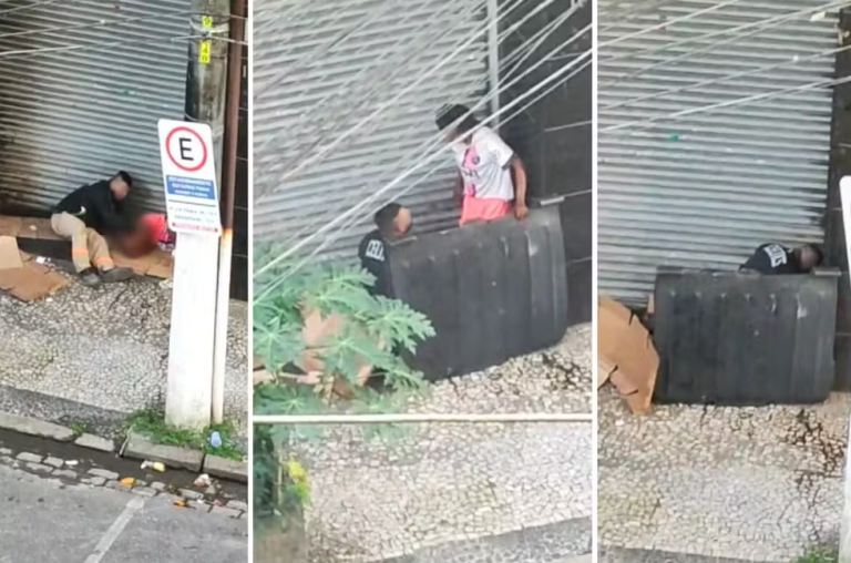 VÍdeo Homem é Flagrado Estuprando Moradora De Rua No Litoral De Sp